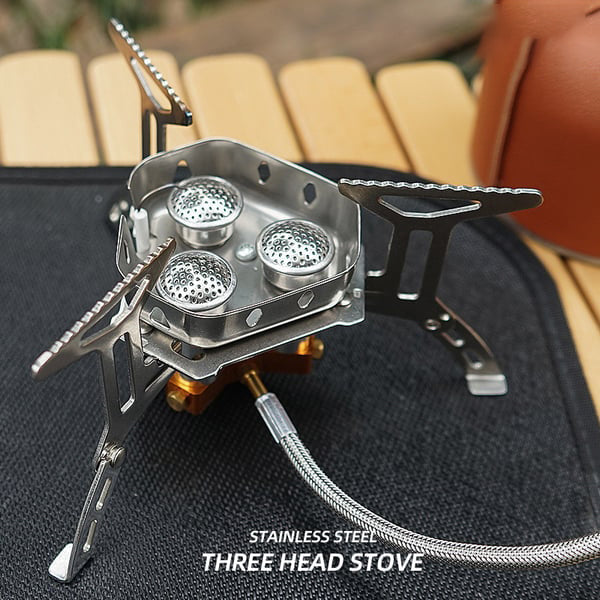 Wind-Resistant Camping Gas Burner, 5800W Power with Piezo Electronic I ...